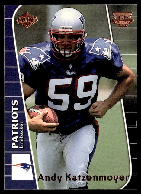 1999 COLLECTOR'S EDGE Triumph Andy Katzenmoyer recrue New England ...