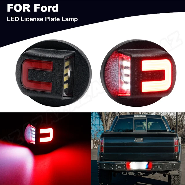2X LED LICENSE Plate Light Rear Bumper Tag Assembly Lamp For Ford F150 ...