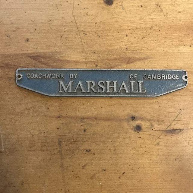 LONDON TRANSPORT BUS Makers Plate SM Marshall Body Sign 1970 £89.08 ...