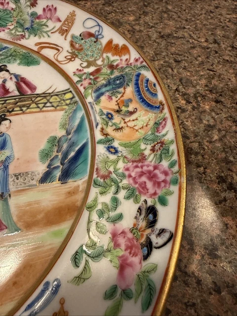 VINTAGE OR ANTIQUE Famille Rose Plate Chinese £16.76 - PicClick UK