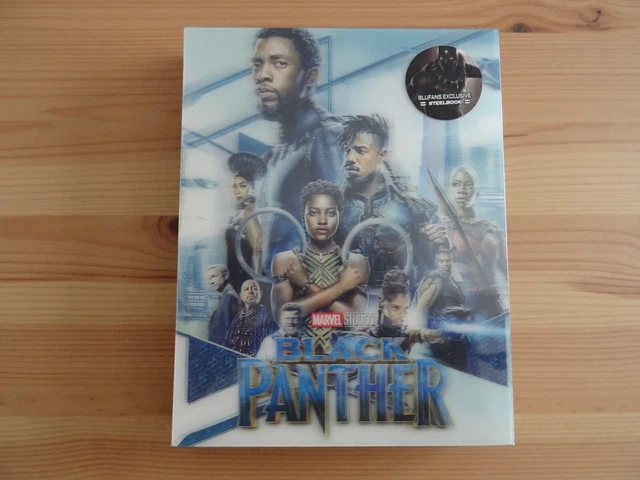 BLACK PANTHER 2D+3D - BLUFANS Steelbook - Double Lenticular Slip - OVP Sealed EUR 45,27 ...