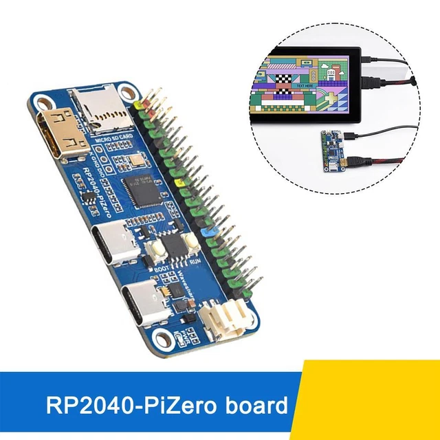 RP2040-ZERO MICROCONTROLLER PICO Development Board Dual RP2040 US Core ...