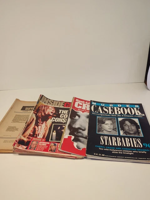 MURDER CASEBOOK MAGAZINE/INSIDE Crime/Detective Magazine Bundles 56 ...