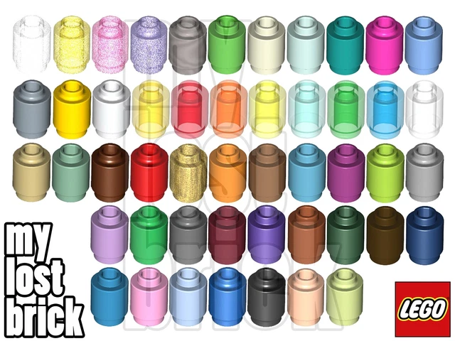 LEGO - PART 3062 - Bricks Round 1x1 (MULTIPACK) + NEW + SELECT COLOUR ...