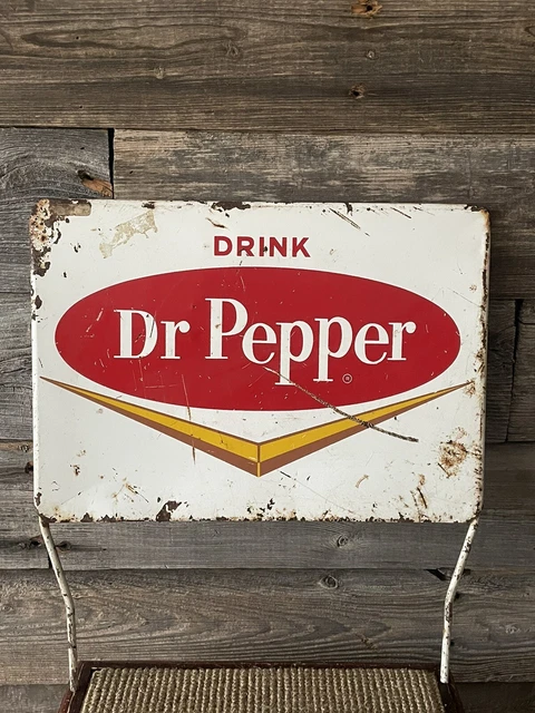 VINTAGE DR.PEPPER ADVERTISING Sign Rack Sign Original $250.00 - PicClick CA