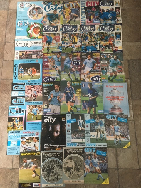 JOB LOT MANCHESTER City Programmes £3.00 - PicClick UK