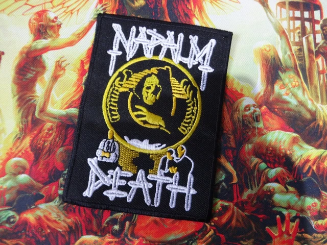 NAPALM DEATH Shape Patch Death Metal Grindcore Viscera Infest Misery ...