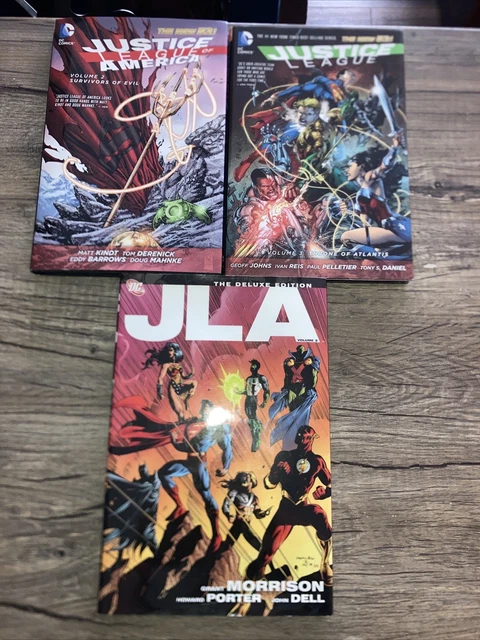 JLA DELUXE VOLUME 3 Justice League Vol.3 JLA Vol.2 Lot Of 3 DC Kindt ...