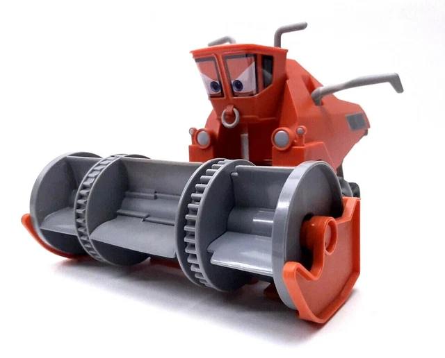 DISNEY PIXAR CARS Frank the Combine Chase Tractor Mattel 2015 with Bin ...