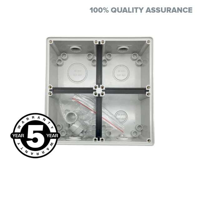 4 FOUR WAY Mounting Block Enclosure Box Switches Conduit IP66 ...