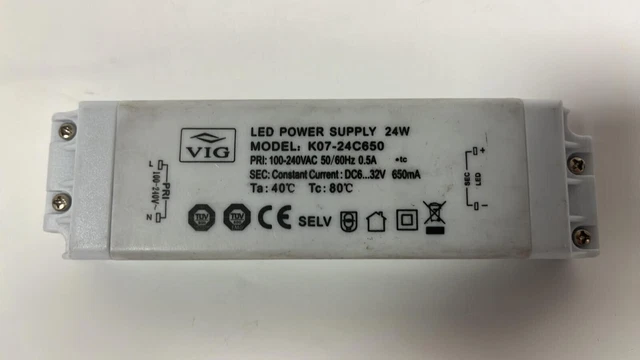 ERSATZTRAFO VIG MODEL: K07-24C650 Trafo Led Power Supply EUR 35,00 - PicClick DE