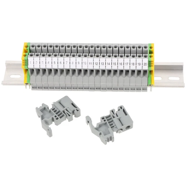 RAIL CONNECTOR DIN Terminal Block Marking Set Low Voltage Disconnect £ ...