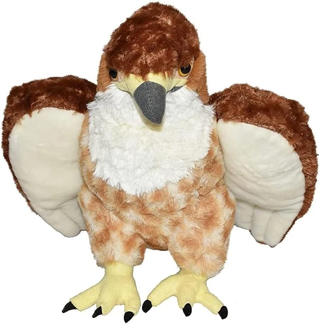 WILD REPUBLIC RED Tailed Hawk Plush Soft Toy, Cuddlekins Cuddly Toys ...