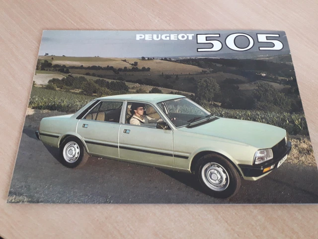 PEUGEOT 505 - Pull out & Fold out Sales Leaflet £3.83 - PicClick UK