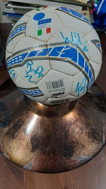 PALLONE MATCH WORN Ball Puma Italy National Team 2004-2005 Signed EUR ...