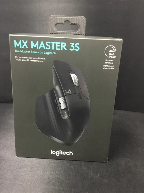 AUTHENTIC LOGITECH MX Master 3S Wireless Mouse (BLACK) £74.14 - PicClick UK