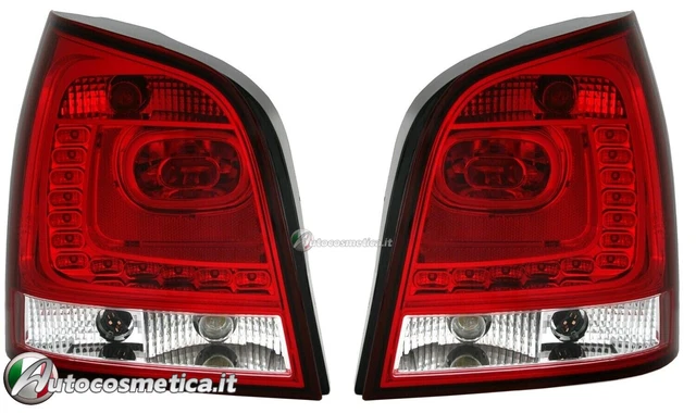 COPPIA FARI FANALI posteriori per VW Volkswagen Polo 9N 2005-2009 fondo ...