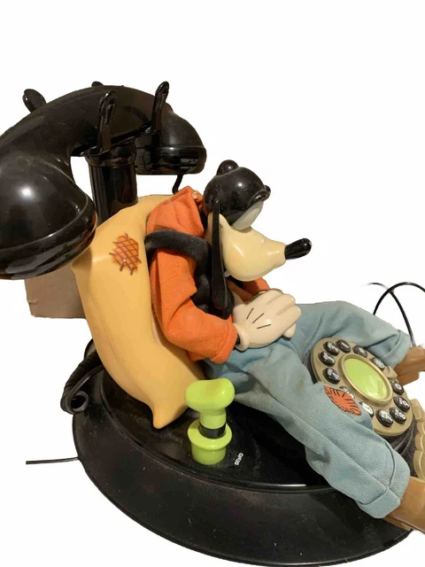 VINTAGE DISNEY GOOFY Talking Telephone Animated Corded Landline Phone ...