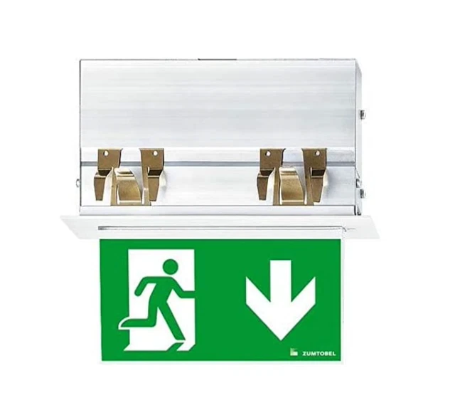 ZUMTOBEL 42180550 RECESSED Led Emergency Exit Light Running Man Sign ...