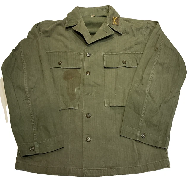 ORIGINAL WWII U.S. Army Infantry Military HBT Jacket Herringbone Twill ...