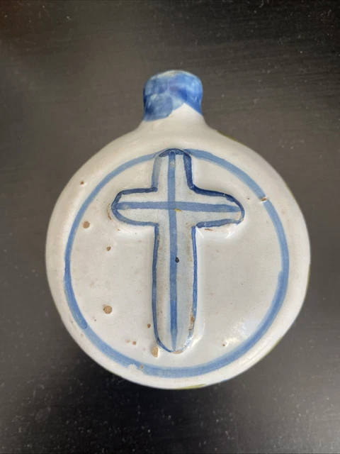 ANCIENNE BOUTEILLE FAIENCE à tabac XIXe siècle Quimper ? EUR 10,00 ...