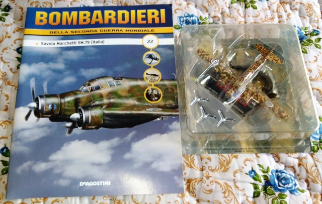 BOMBARDIERI 2WW DEAGOSTINI/ALTAYA #22 SAVOIA MARCHETTI SM79 1:144 NUOVO ...