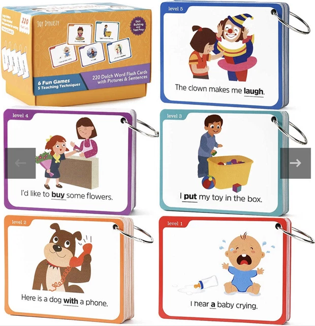 SIGHT WORDS KIDS Educational Flash Cards With Pictures Sentences sight-words-kids-educational-flash-cards-with-pictures-sentences