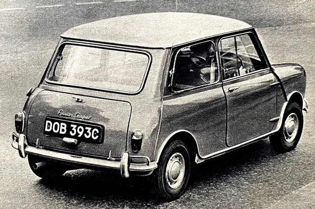 AUSTIN MINI-COOPER (HYDROLASTIC) - 1965-Original Autocar Road Test £7. ...