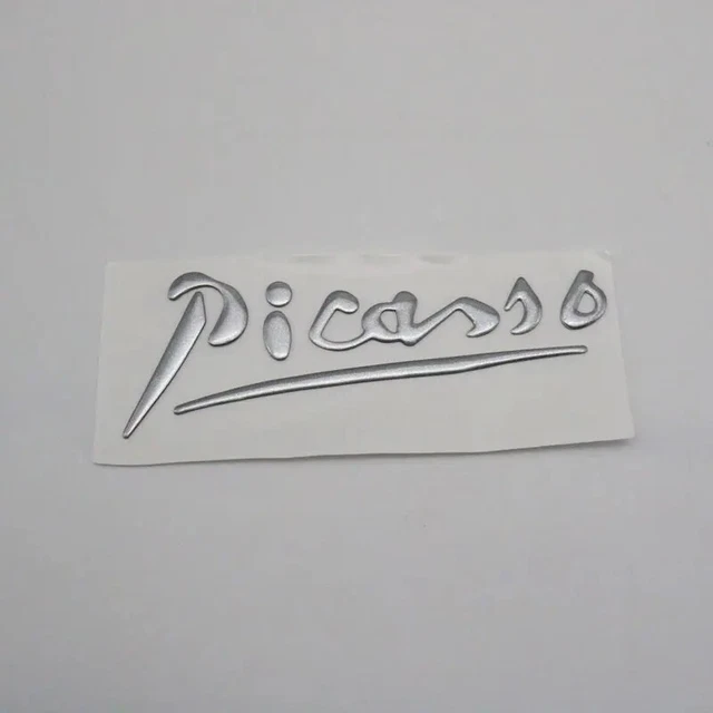 LOGO PICASSO INSIGNE Sigle Monogramme Embleme Gris Citroen C3 C4 C5 C6 ...