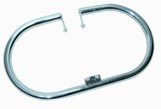 CONVIENT AUX JAMBES Royal Enfield Classic Crash Bar en acier chrome EUR ...