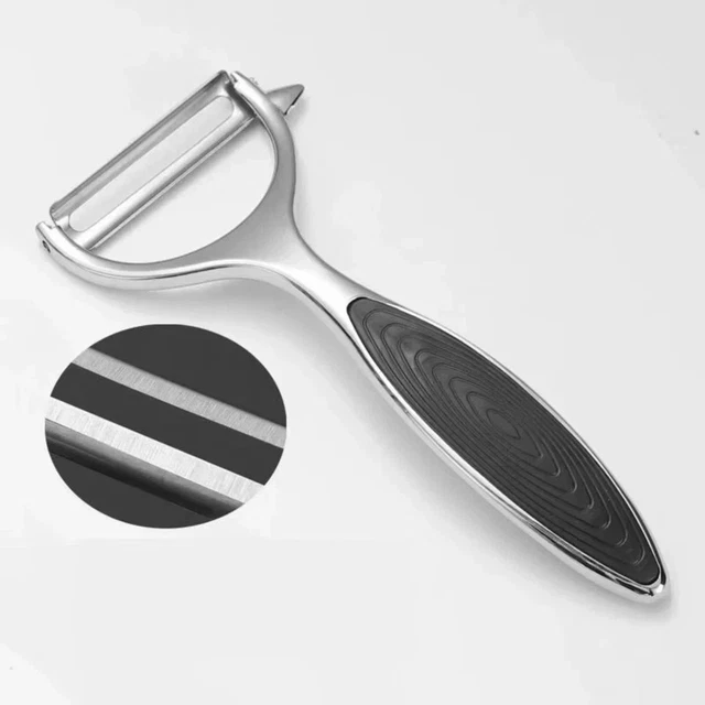 HEAVY DUTY CHROME Alloy Kitchen Potato Peeler Fruit Vegetable Rapid ...