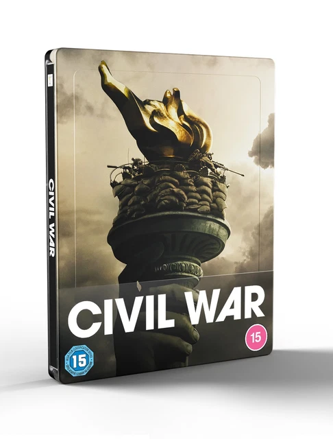 CIVIL WAR STEELBOOK (4K UHD Blu-ray) Cailee Spaeny Evan Lai Greg Hill ...