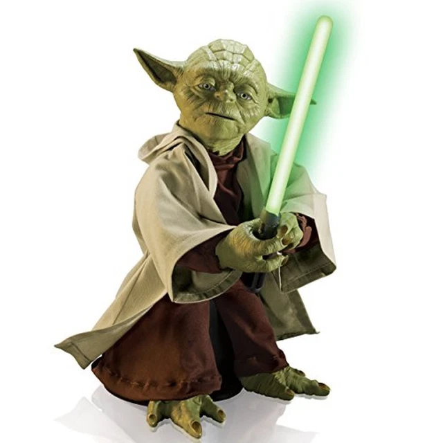 STAR WARS LEGENDARY Jedi Master Yoda Interactive Talking Action Figure ...