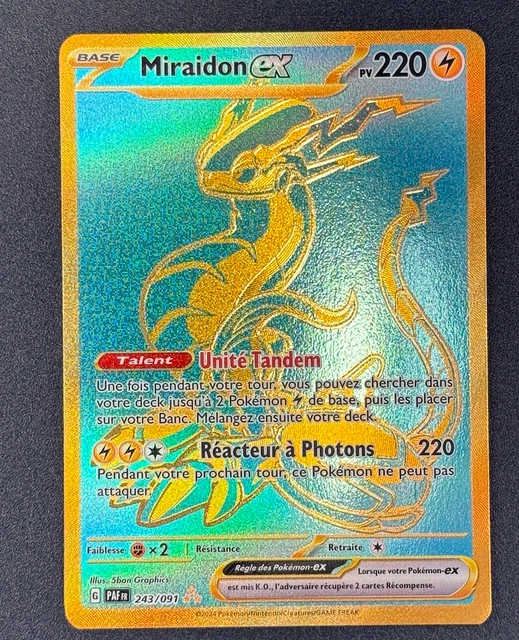 MIRAIDON EX 243/091 Carte Pokemon Destinees De Paldea Ev4.5 Near-Mint ...
