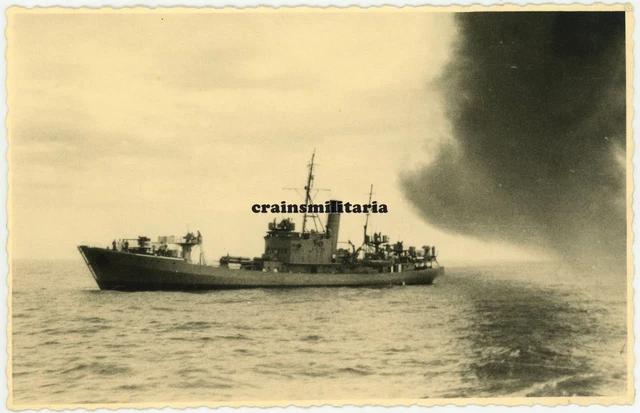 ORIG. FOTO KRIEGSMARINE Vorpostenboot VP-Boot Schiff m. Geschütz in ...