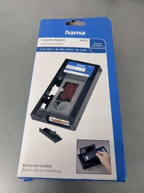 HAMA VHS-C/VHS CASSETTE Adapter '00044704' (VHS-C/VHS Video Converter ...