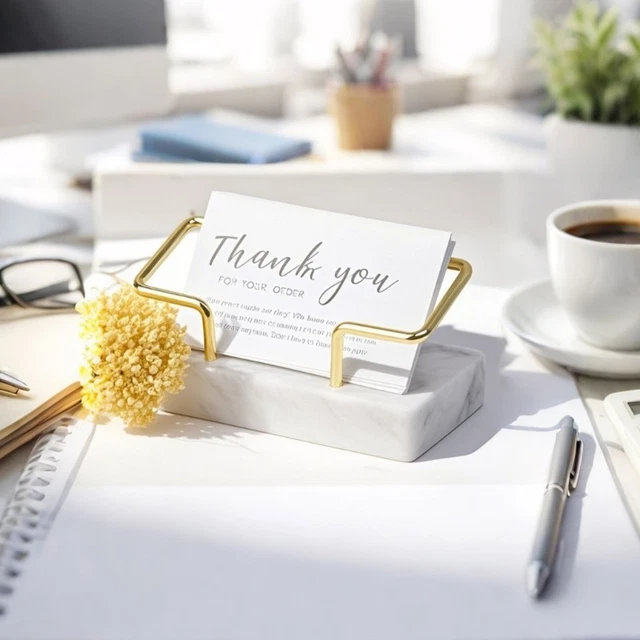 BUSINESS CARD DISPLAY Stand Marble Card Holders Business Card Holders ...