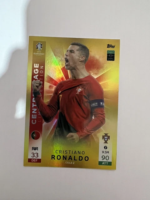 RONALDO EURO 2024 CENTRE STAGE LIMITED EDITION CARD # CSLE 2. New £15. ...