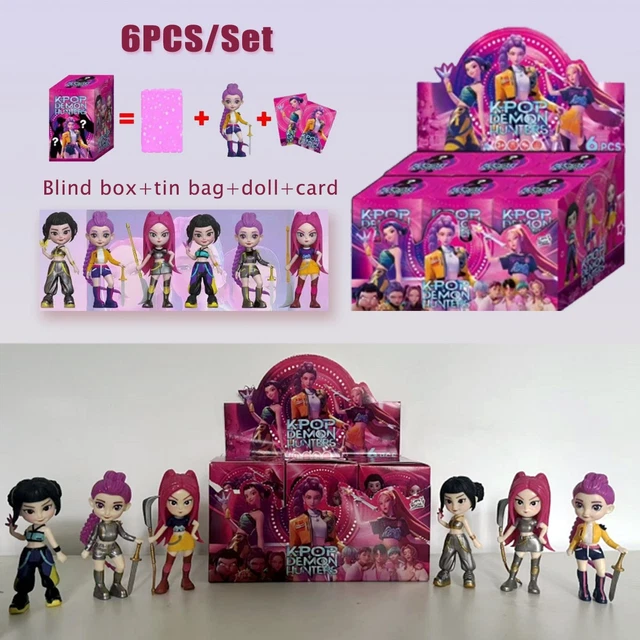 6PCS/SET KPOP DEMON Hunters Rumi Mira Zoey Blind Box PVC Aktionsfigur Geschenk EUR 32,50 ...
