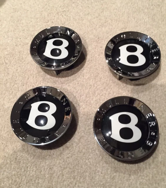 GENUINE BENTLEY CENTRE Caps GT GTC Flying Spur For 19” 20” Alloy Wheels ...