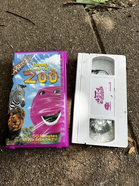 LOT DE 2 cassettes Barney VHS - Barney « Let's Go To The Zoo » et ...