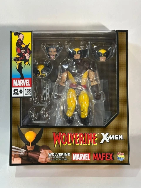 JUGUETE MEDICOM MAFEX WOLVERINE BROWN COMIC Ver artículo sin abrir X ...