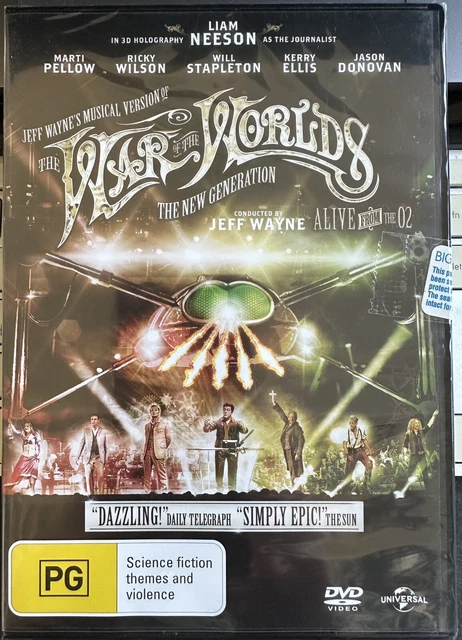 JEFF WAYNE'S THE War Of The Worlds New Generation DVD 2012 NEW Sealed ...