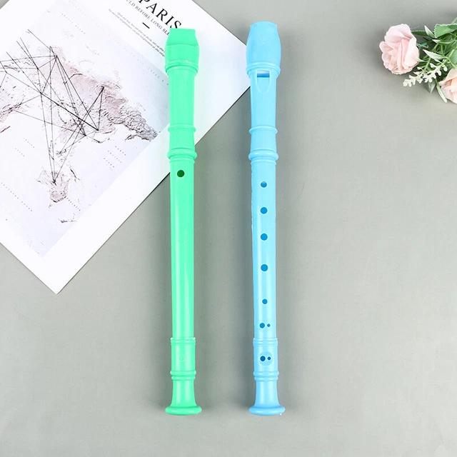 8 HOLES PLASTIC Recorder Long Flute Woodwind Instrument Colorful ...