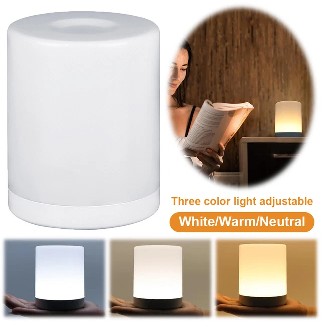 PAT NIGHT LIGHT Simple Touch Lamp Rechargeable Nursery Nightlight for ...