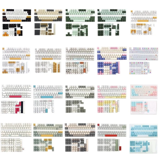 126PCS PBT KEYCAP XDA Dye Sublimation Keys Mechanical Keyboard for Key ...