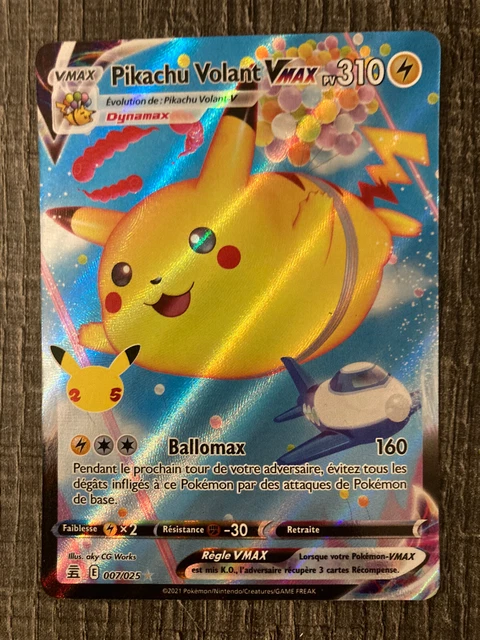 CARTE POKÉMON PIKACHU Volant VMax 007/025 Celebrations 25 Ans FR EUR 7,50 - PicClick FR