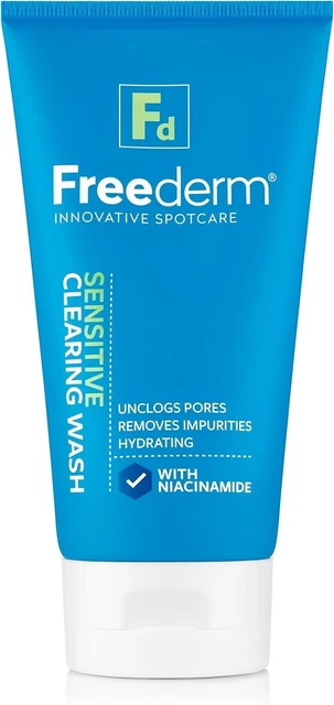 FREEDERM SENSITIVE CLEARING Face Wash For Spot Prone Skin Unclogs Pores ...