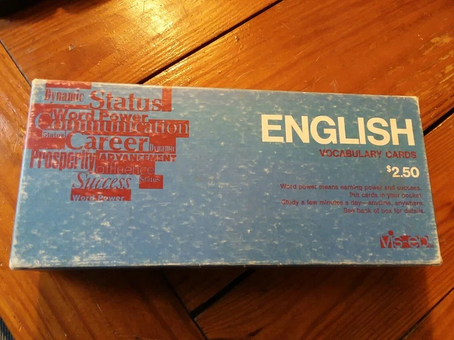 VINTAGE VISUAL EDUCATION English Vocabulary Cards £7.43 - PicClick UK