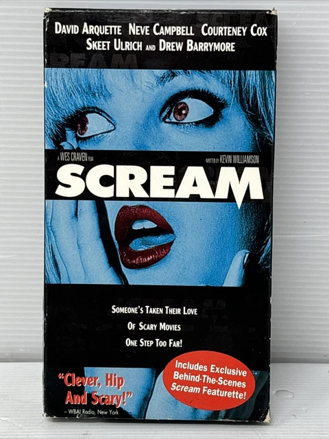 SCREAM VHS TAPE Horror (Drew Barrymore Blue Varient Cover) RARE £33.28 ...